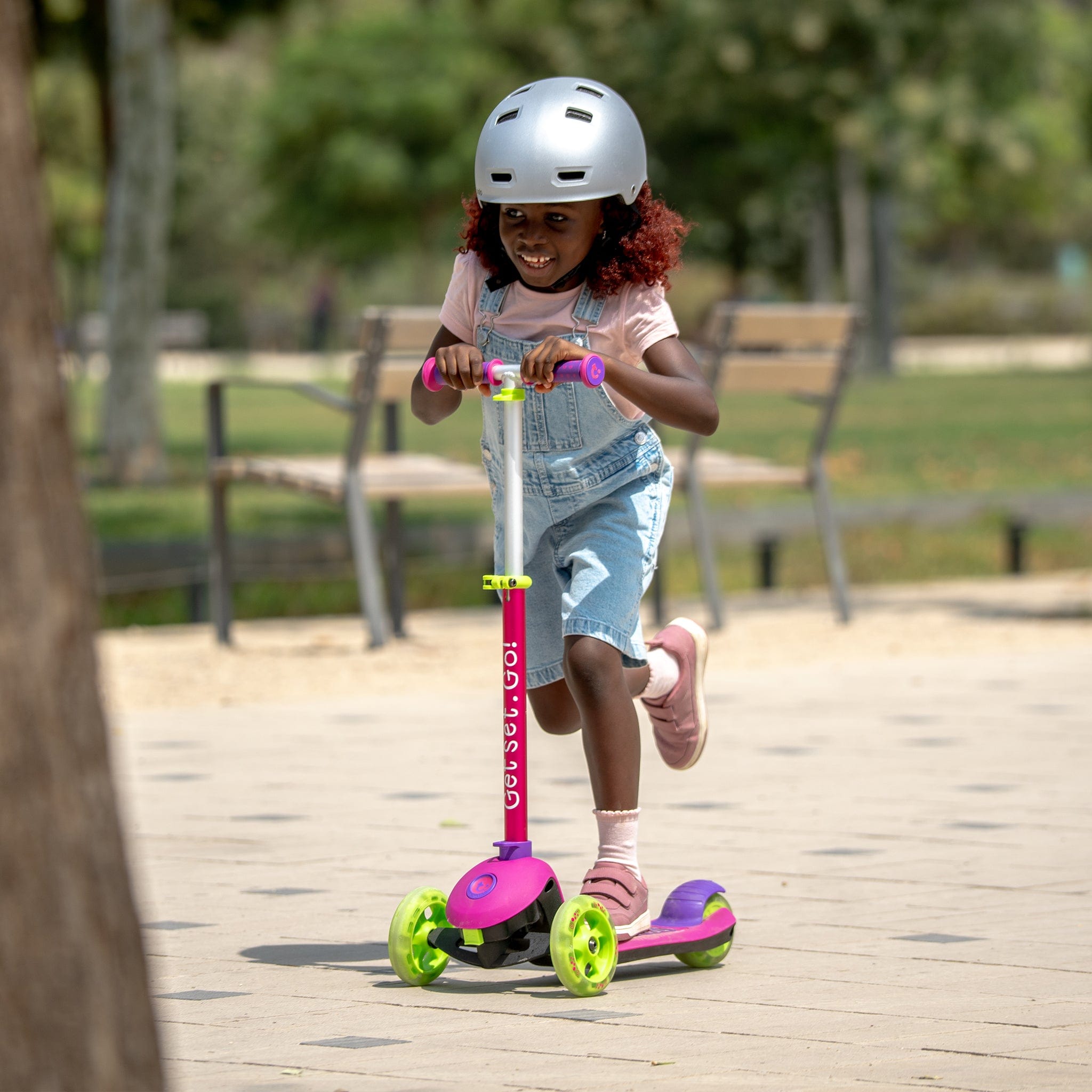 Trunki's Small Pink Folding Scooter - Portable Joy