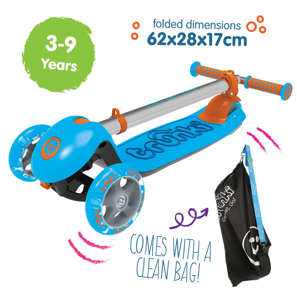 Trunki Folding Scooter - Large - Blue