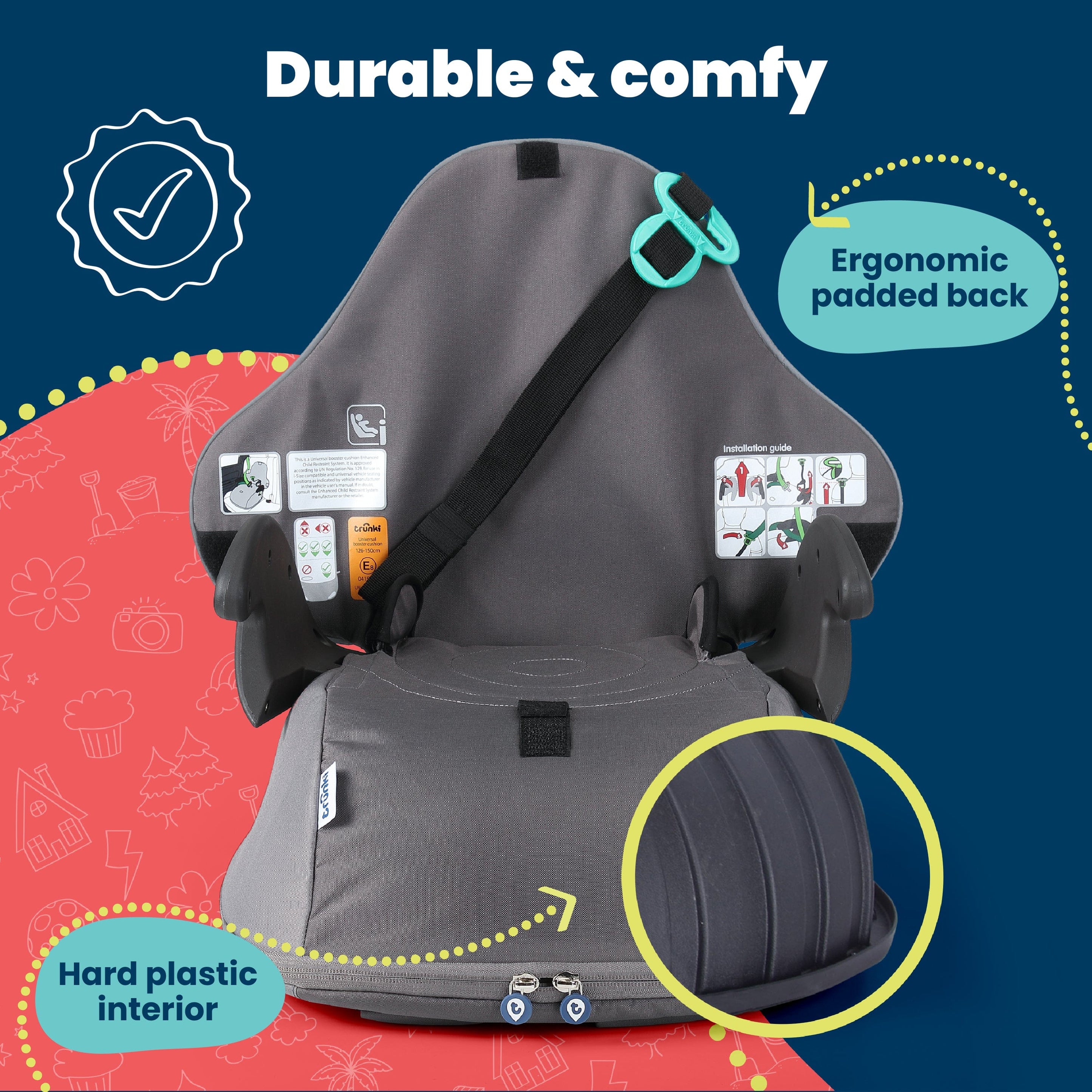 Trunki BoostApak 2-in-1 Booster Seat & Kids Backpack