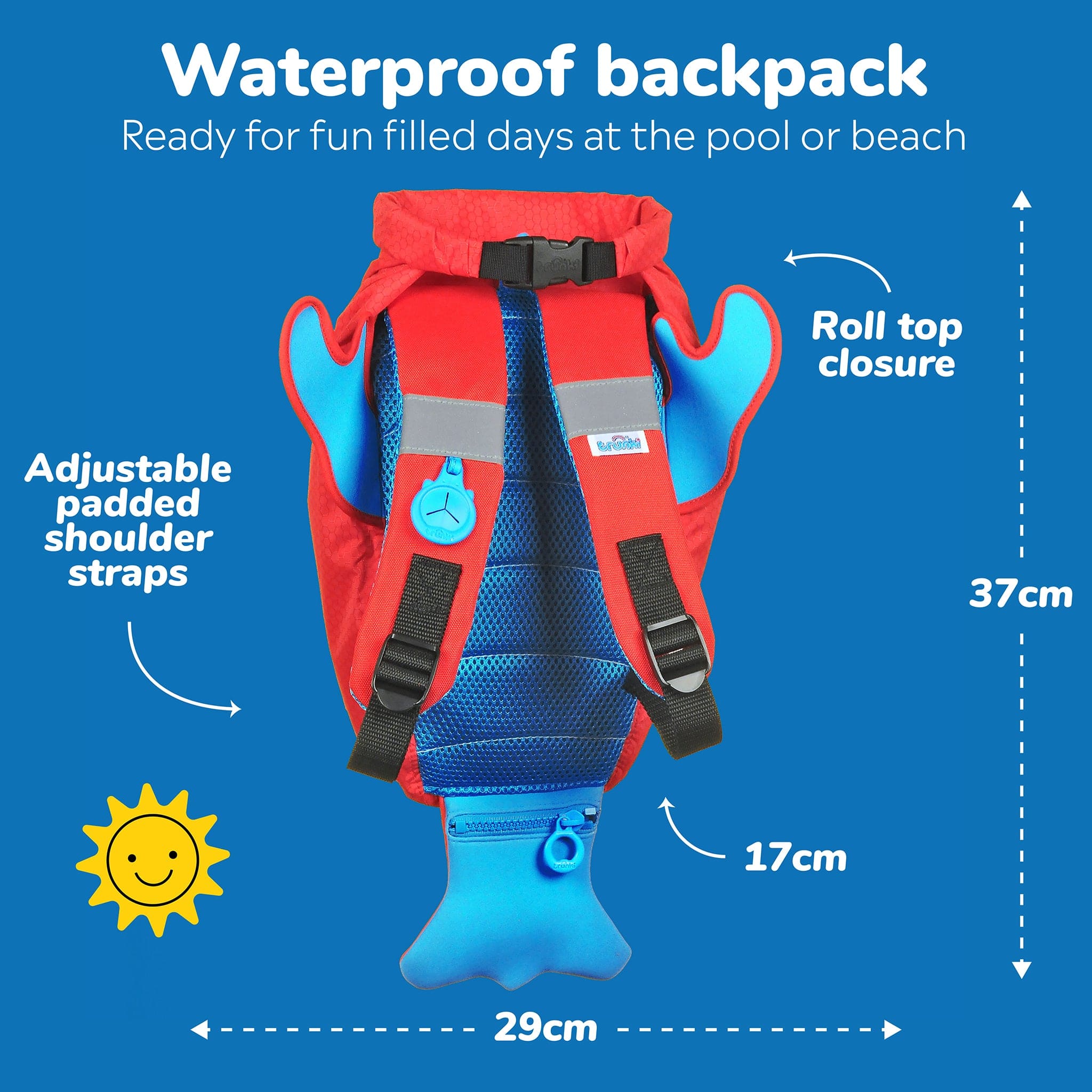 Trunki Kids Swimming Bags Pinch the Lobster - Medium PaddlePak