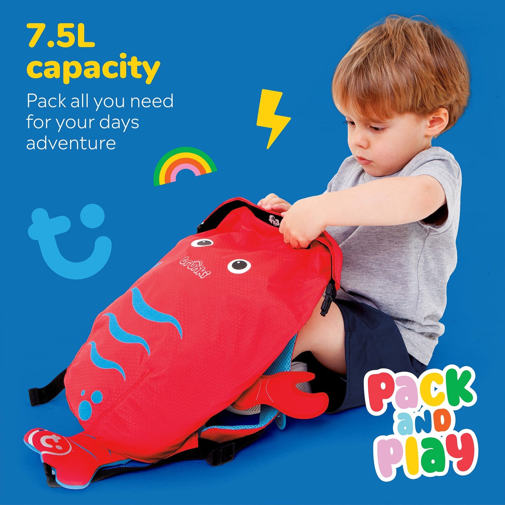 Trunki Kids Swimming Bags Pinch the Lobster - Medium PaddlePak