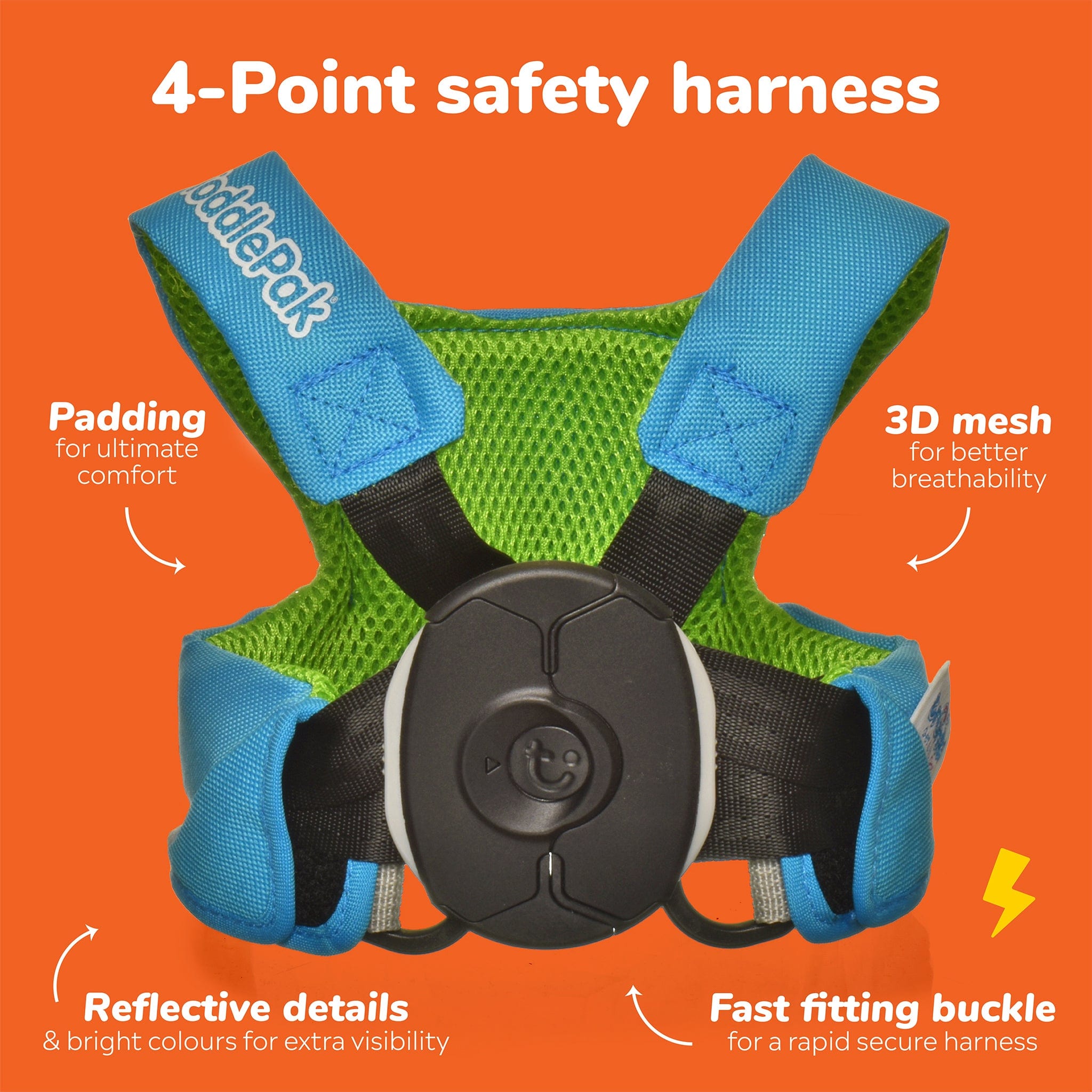 Toddlepak Blue| Children Reins & Toddler Safety Harness