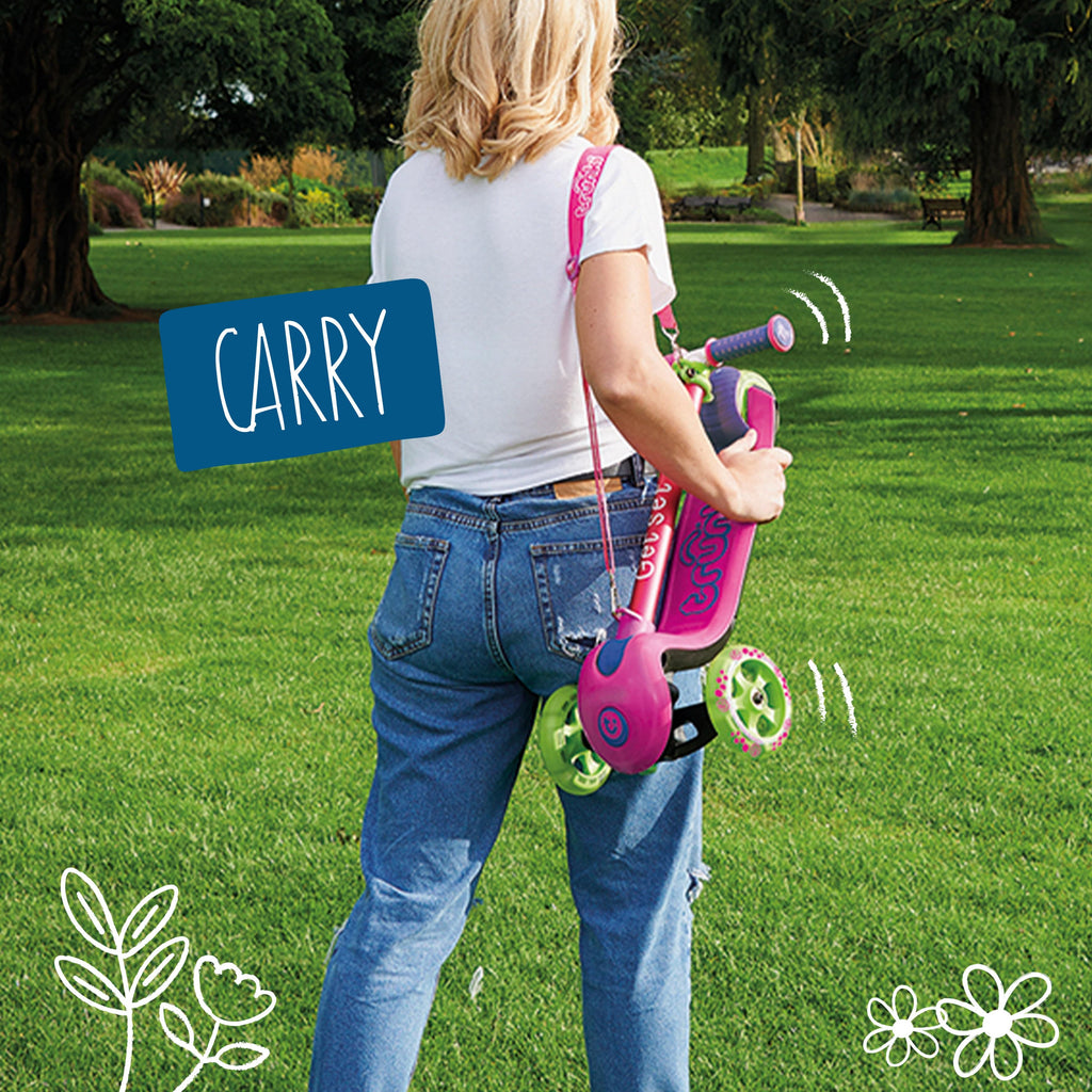 Trunki Folding Scooter - Small - Pink