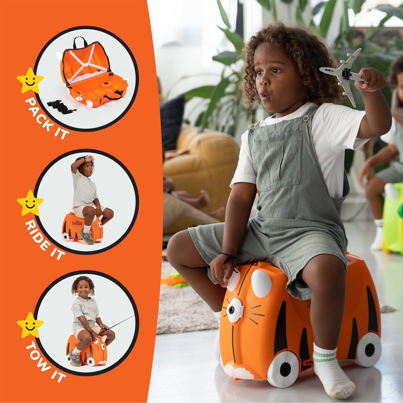 Trunki Ride-On Suitcase – Tipu Tiger