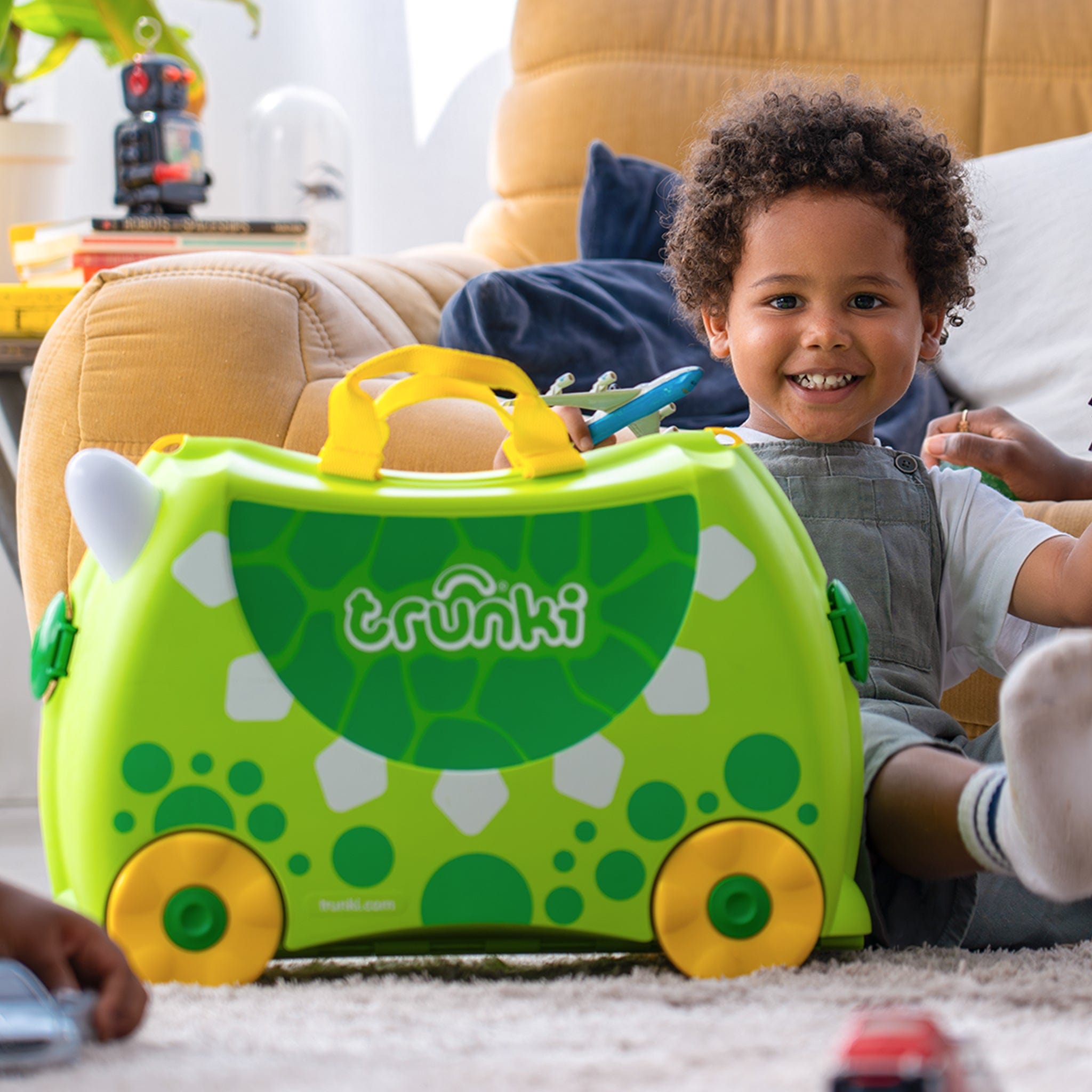Trunki Ride-On Suitcase – Dudley the Dinosaur
