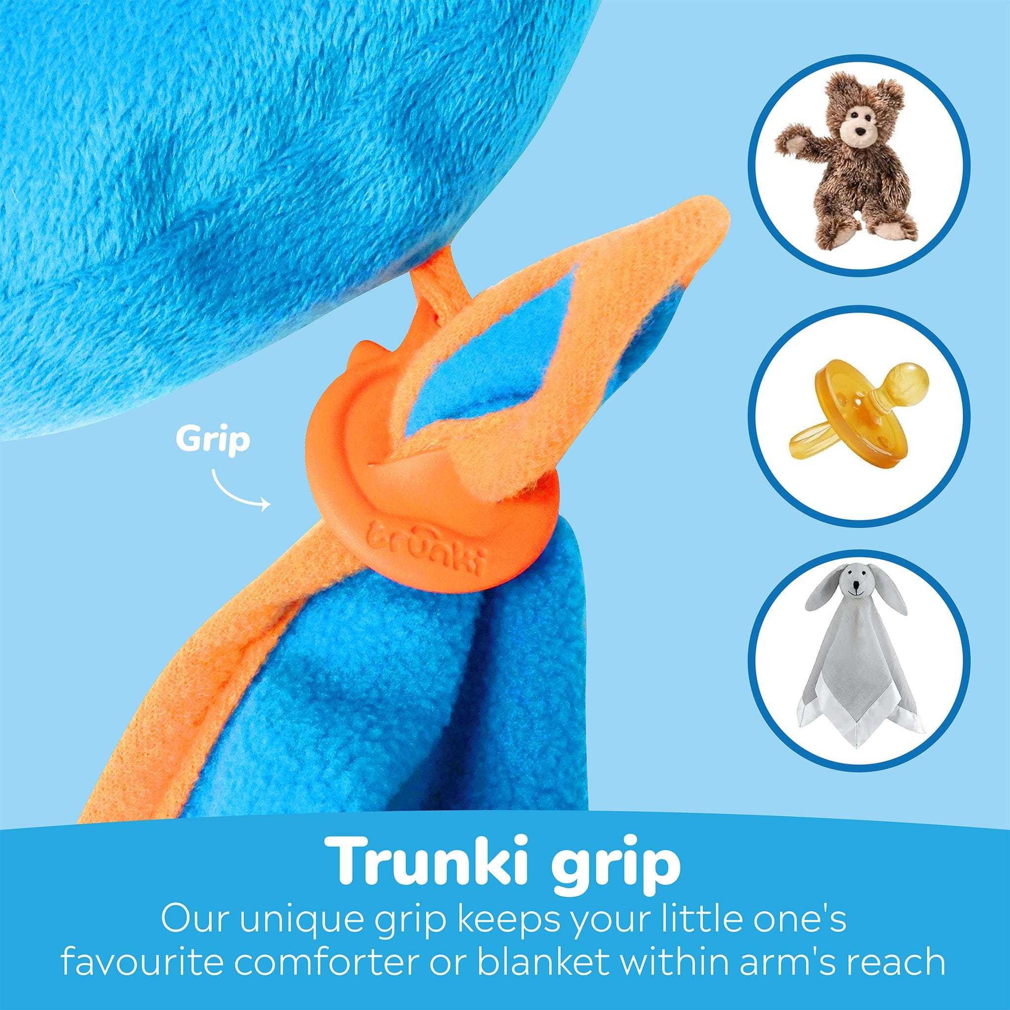 Yondi Blue Bert| Kids Travel Neck Pillow and Chin Support