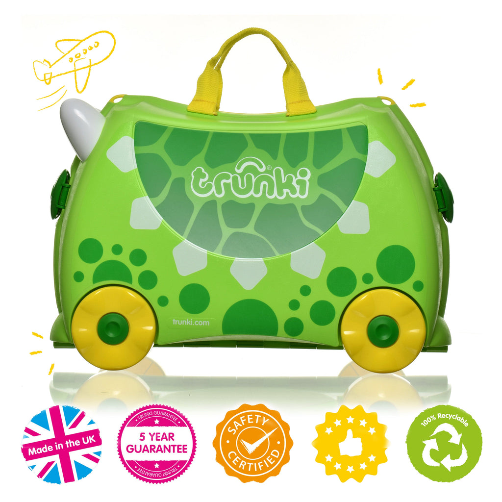 Trunki Ride-On Suitcase – Dudley the Dinosaur
