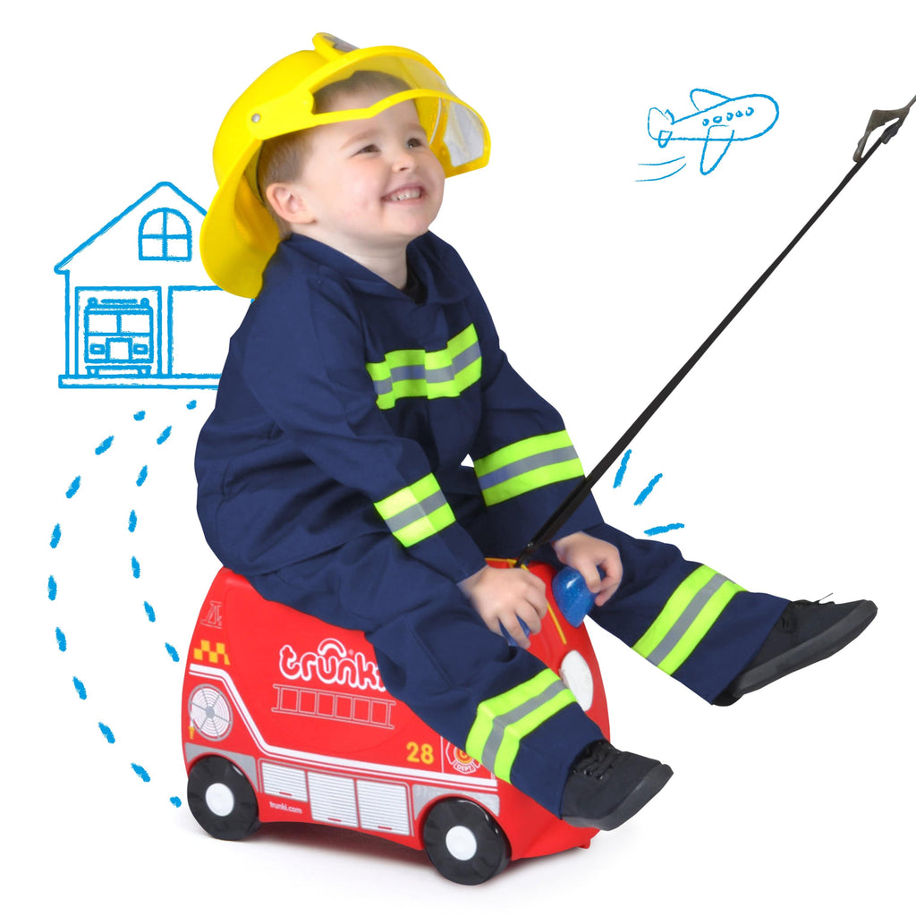 Trunki Ride-On Suitcase – Frank the Fire Truck